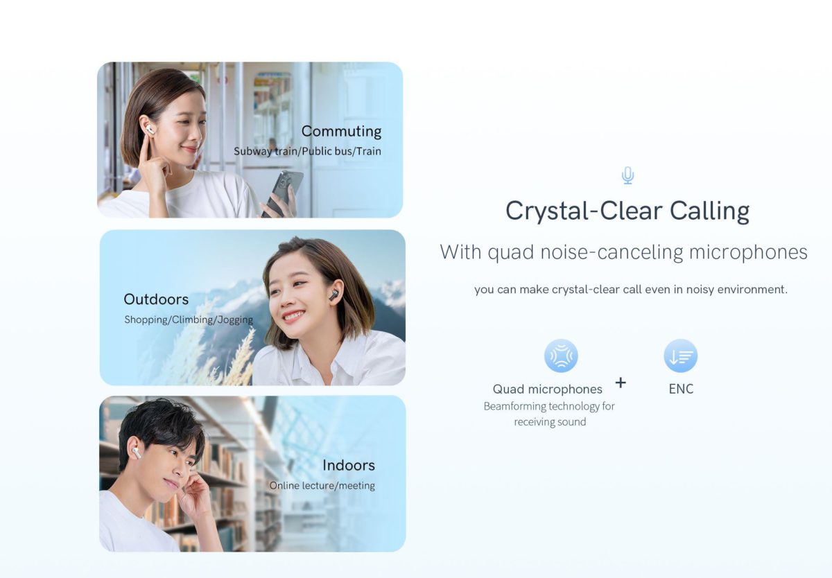 QCY T20 AilyPods Bluetooth 5.3 Wireless Earbuds - Extreme Gadgets