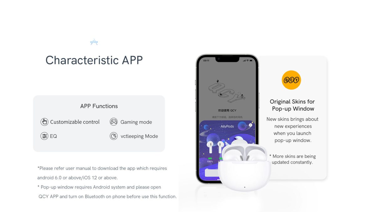QCY T20 AilyPods Bluetooth 5.3 Wireless Earbuds - Extreme Gadgets